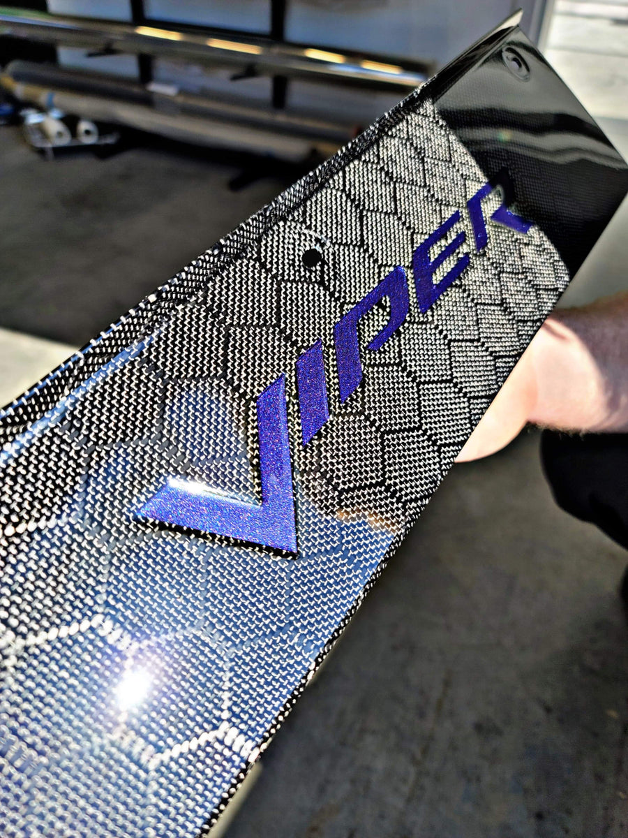 2013-2017 Gen V Viper Carbon Fiber Sill Plates Honeycomb and Camo Cust ...