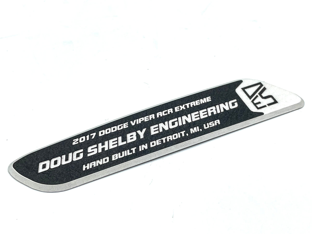 2013-2017 Gen V Custom Dash Plaque – Doug Shelby Engineering